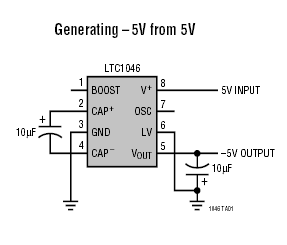 LTC1046 Inductorless 5V to -5V Converter _ BDTIC代理LTC1046