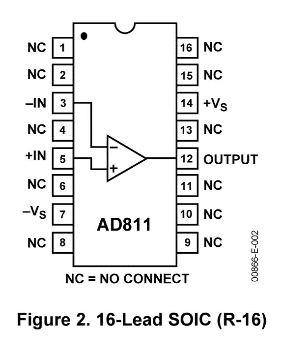 AD811AN: 运算放大器_BDTIC 代理ADI公司 AD811AN中文资料, AD811AN数据手册下载, AD811AN技术资料, AD811AN DataSheet下载 ...