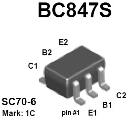 BC847S:NPN多芯片通用放大器_BDTIC代理BC847S