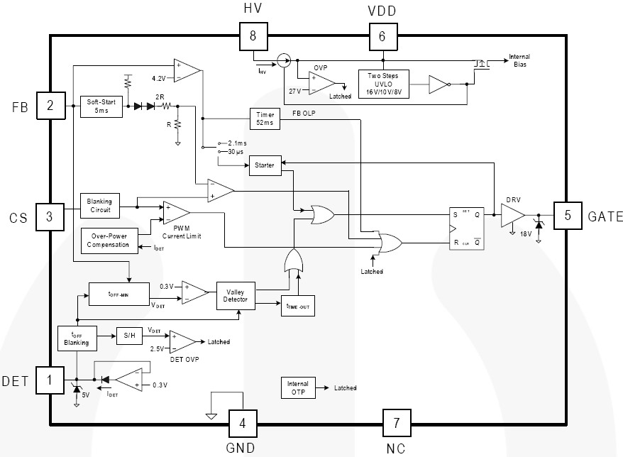 FAN6300A:高集成度准谐振电流模式PWM控制器_BDTIC代理FAN6300A