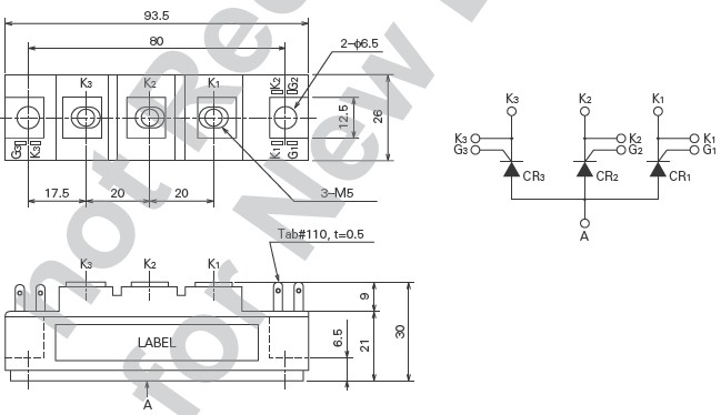 TM60SZ-M MEDIUM POWER GENERAL USE NON-INSULATED TYPE_BDTIC代理TM60SZ-M