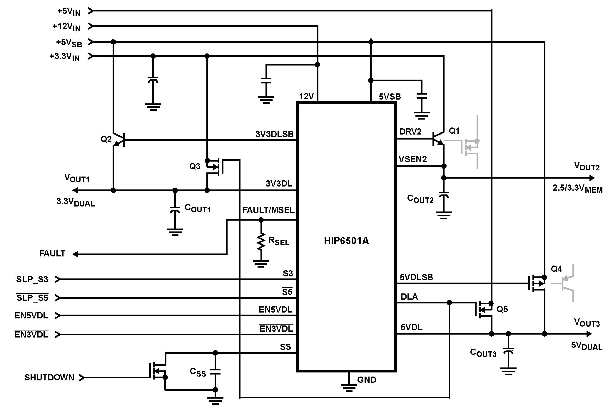 HIP6501A: Triple Linear Power Controller with ACPI Control Interface ...