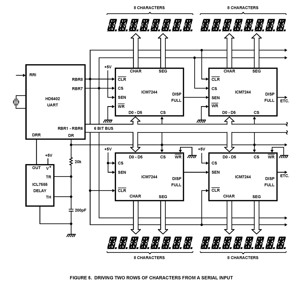 ICM7244: 8-Character, Microprocessor-Compatible, LED Display Decoder Driver _ BDTIC a Leading ...