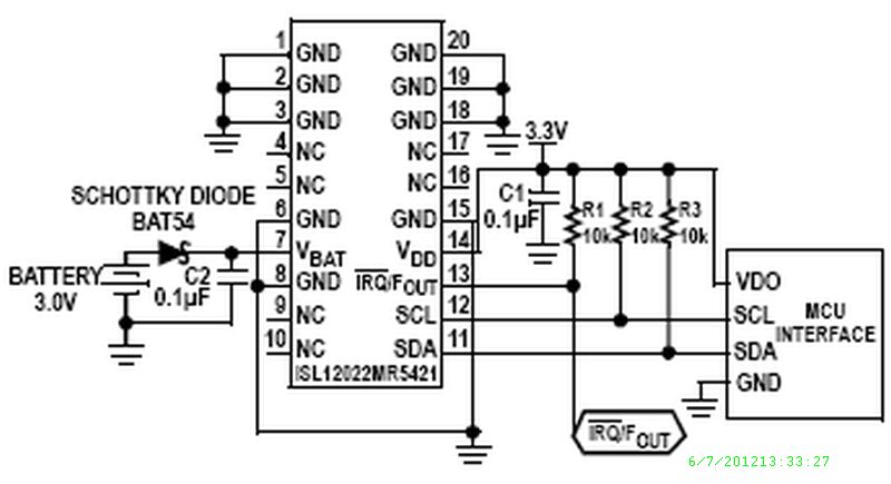 ISL12022MR5421: Low Power RTC Module with Battery Backed SRAM ...