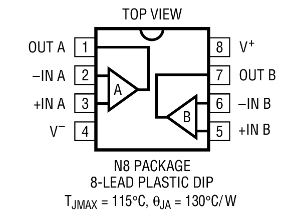 LT1457 - Dual, Precision JFET Input Op Amp _ BDTIC a Leading ...