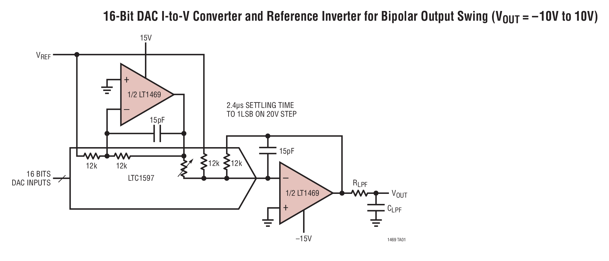 LT1469 - Dual 90MHz, 22V/us 16-Bit Accurate Operational Amplifier ...