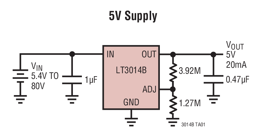 LT3014B - 20mA, 3V to 80V Low Dropout Micropower Linear Regulator _ BDTIC a Leading Distributor ...