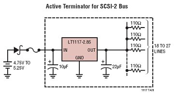 LT1117 具可调和固定 2.85V、3.3V、5V 输出的 800mA 低压差正稳压器 _ BDTIC代理LT1117