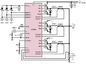 LTC3829 具差分放大器的三相、单路输出、同步降压型 DC/DC 控制器 _ BDTIC代理LTC3829