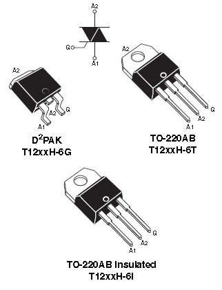 T1235H High-temperature 12A Triacs_BDTIC 代理T1235H