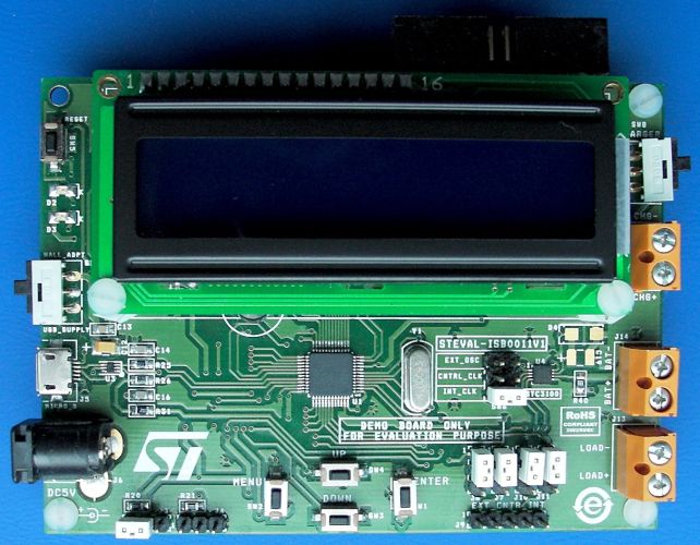 STEVAL-ISB011V1 Li-Ion battery monitoring evaluation board based on STC3100 and STM32_BDTIC 代理 ...